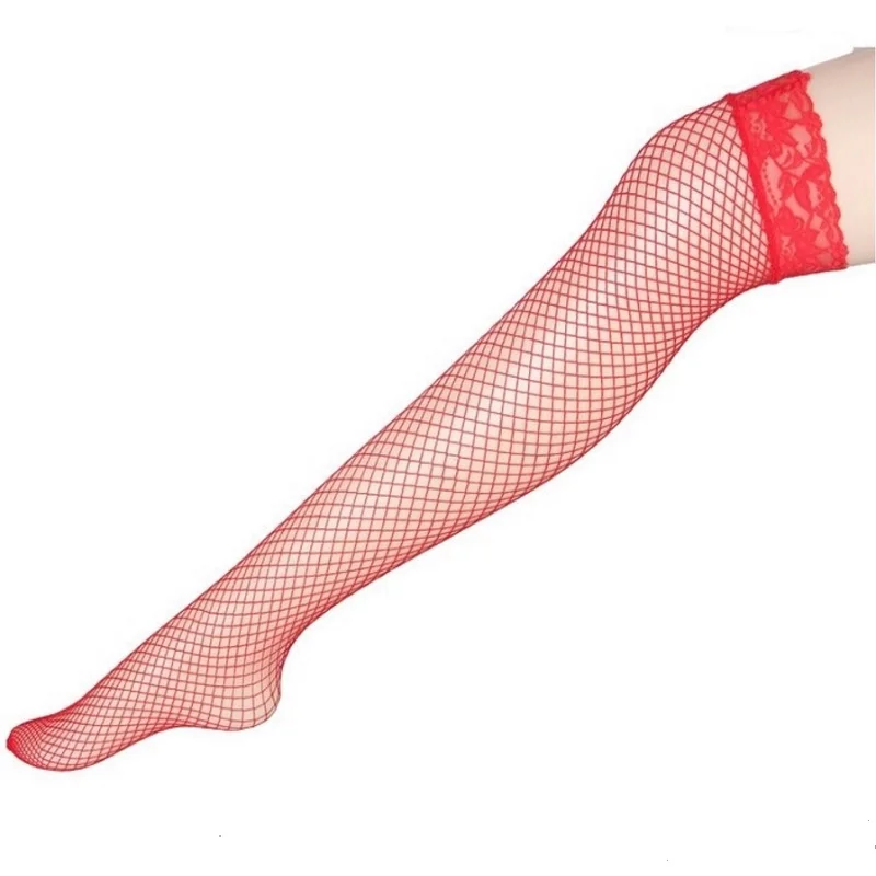 Women Sexy Silk Stocking Fishnet Lace Spaghetti Decoration Fashion ...