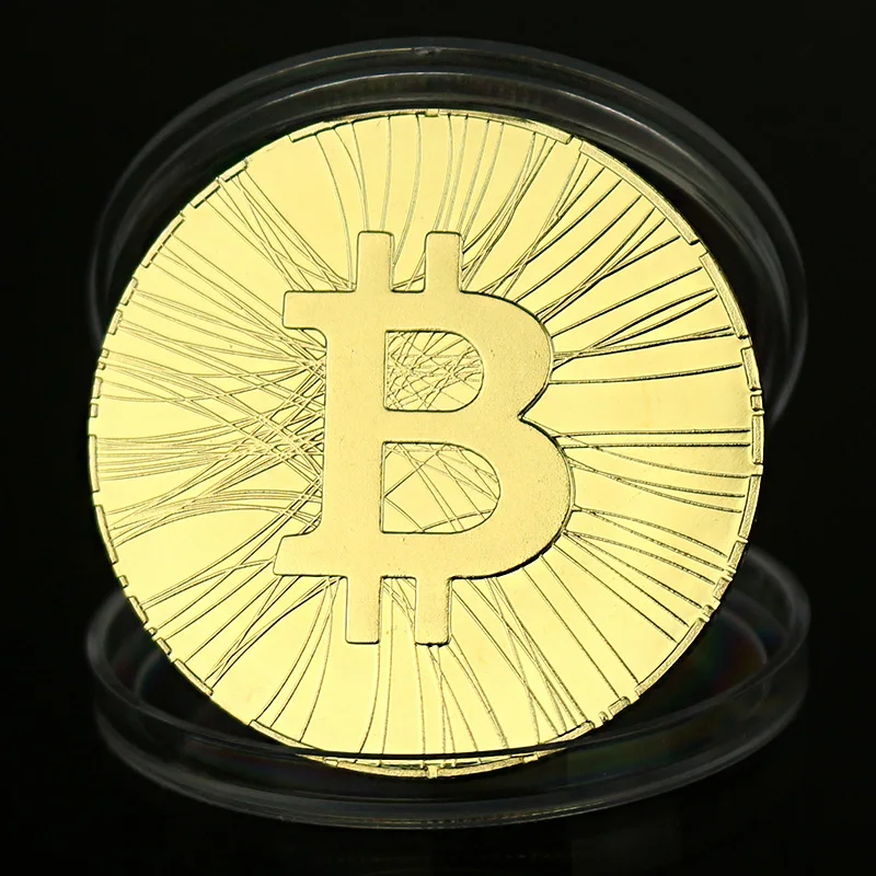 5 Design Bitcoin BTC Medal Gold and Sliver Plated Steel Core Copy Coin ...