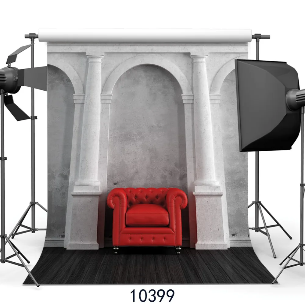 Thin vinyl red sofa Pattern Photography Backdrop Studio Props ...