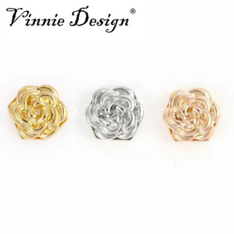 Vinnie Design Jewelry Rose Flower Slide Charms fit on Keeper Bracelet ...