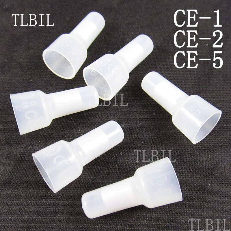 1000Pcs/lot CE 1 CE 2 CE 5 Closed End Crimp Cap 22 10 AWG High Quality ...