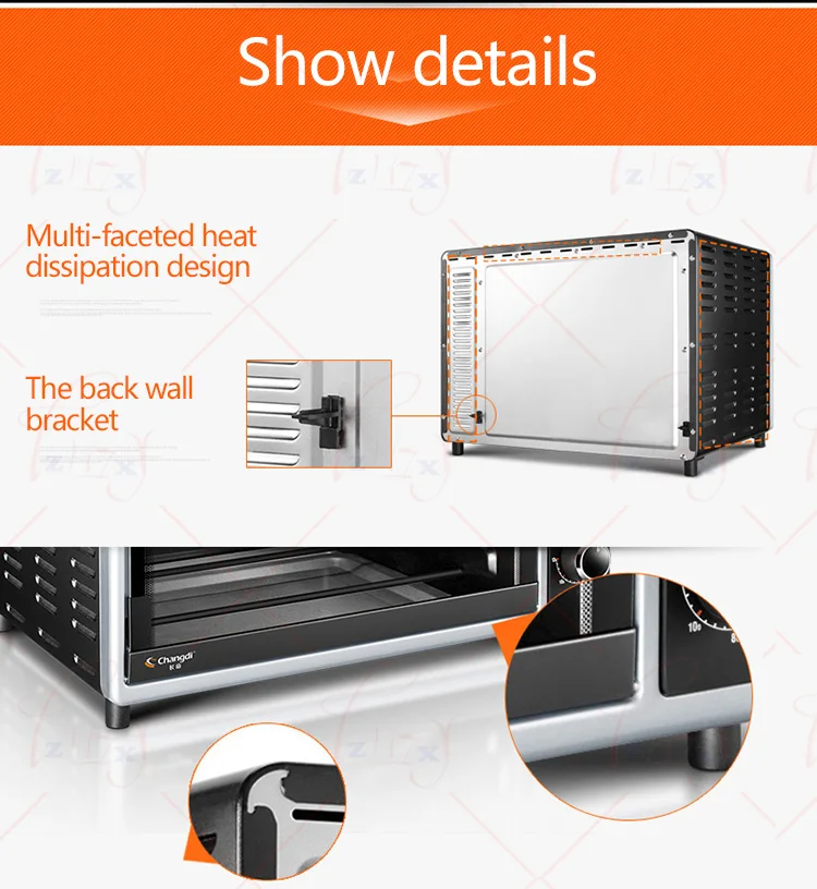 Электрическая духовка для домашнего использования, 52л, большая емкость ...