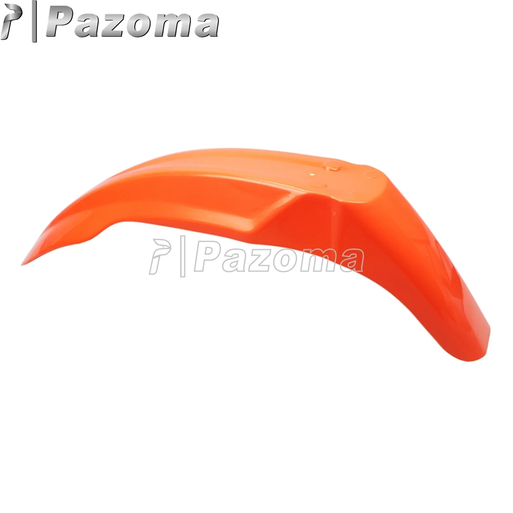PAZOMA Orange ABS Plastic Motocross Dirt Bike Front Fender Universal ...