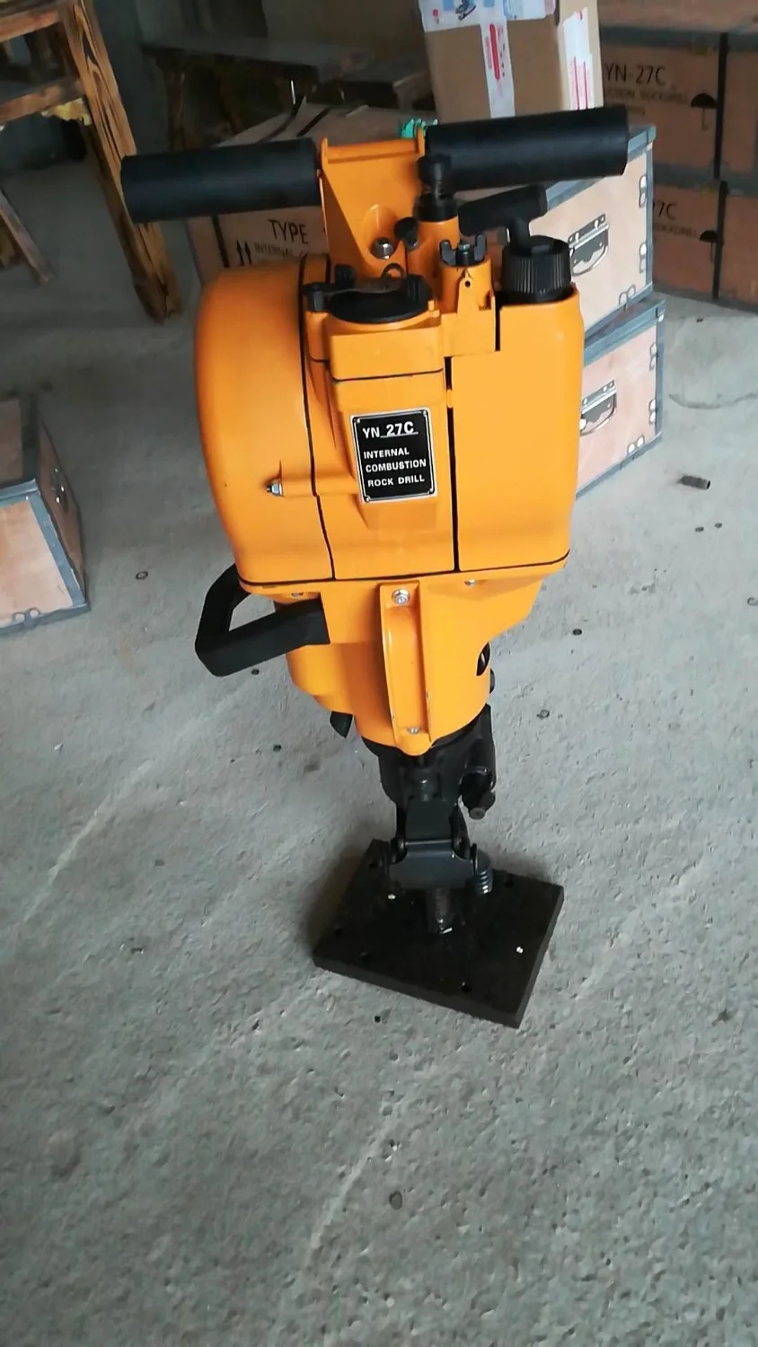 Pionjar Rock Breaker Hammer/gasoline Rock Drill Yn27c Hand Held Petrol ...
