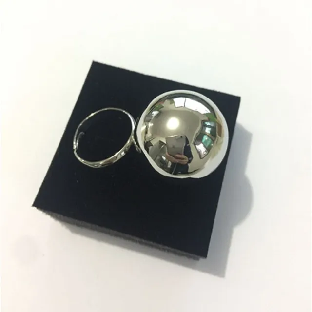 Drag Queen Big Metal Ball Ring (Gold Or Silver) - Queerks™