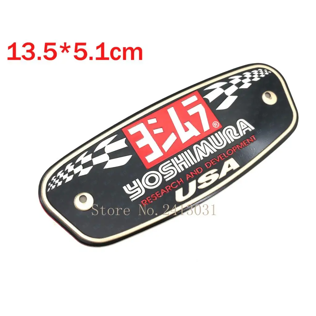 Aluminum 3D Heat-resistant Motorcycle Exhaust Muffler Pipe Sticker For ...
