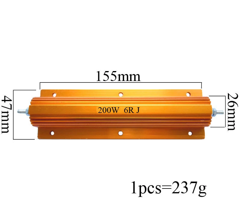 EK74ED99F 200W 6 4 5 10 8 2 3 75 15 ohm 원래 새로운 고정 저항 전력 권선 알루미늄 저항기 저항 ...