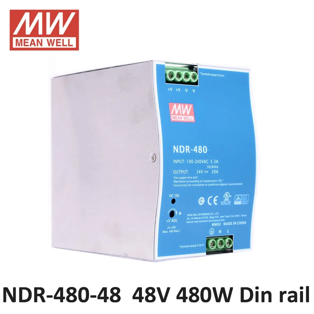 48v Dc Laboratory Power Supply Mean Well Ndr-480-48 Single Output 480w ...