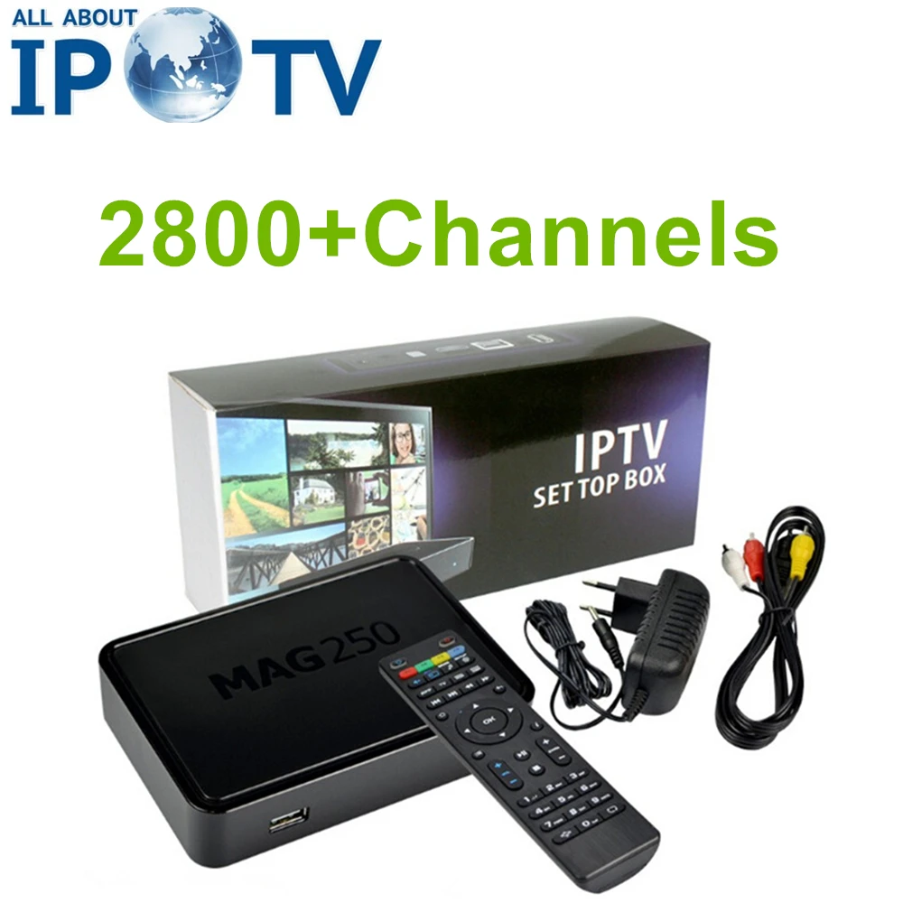 IPTV MAG250 Tv 상자 영국 IT DE 미국 스웨덴 그리스 스페인 루마니아 네덜란드 알바니아 터키 러시아 아랍어 MAG ...