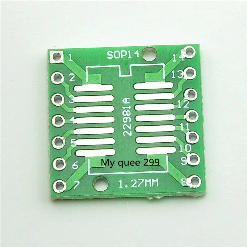 50pcs The adapter plate SOP14 SSOP14 TSSOP14 patch is directly inserted ...