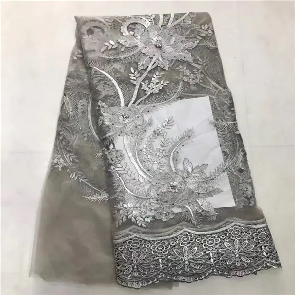 Francês tecido de Renda Líquida Francês Africano Lace Tecido de Alta ...