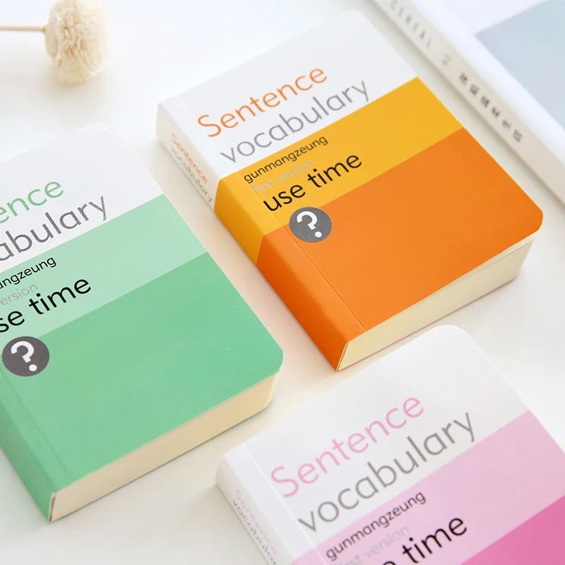 Korean sketchbook learning word student notebook stationery portable ...