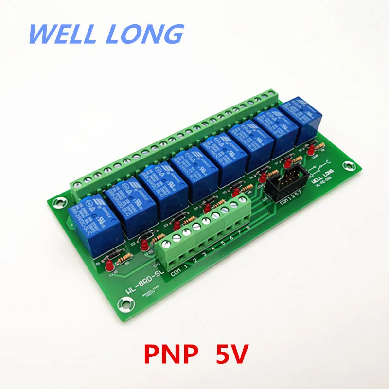 8-Channel-Power-Relay-Interface-Module-PNP-Type-5V-10A-Power-Relay ...