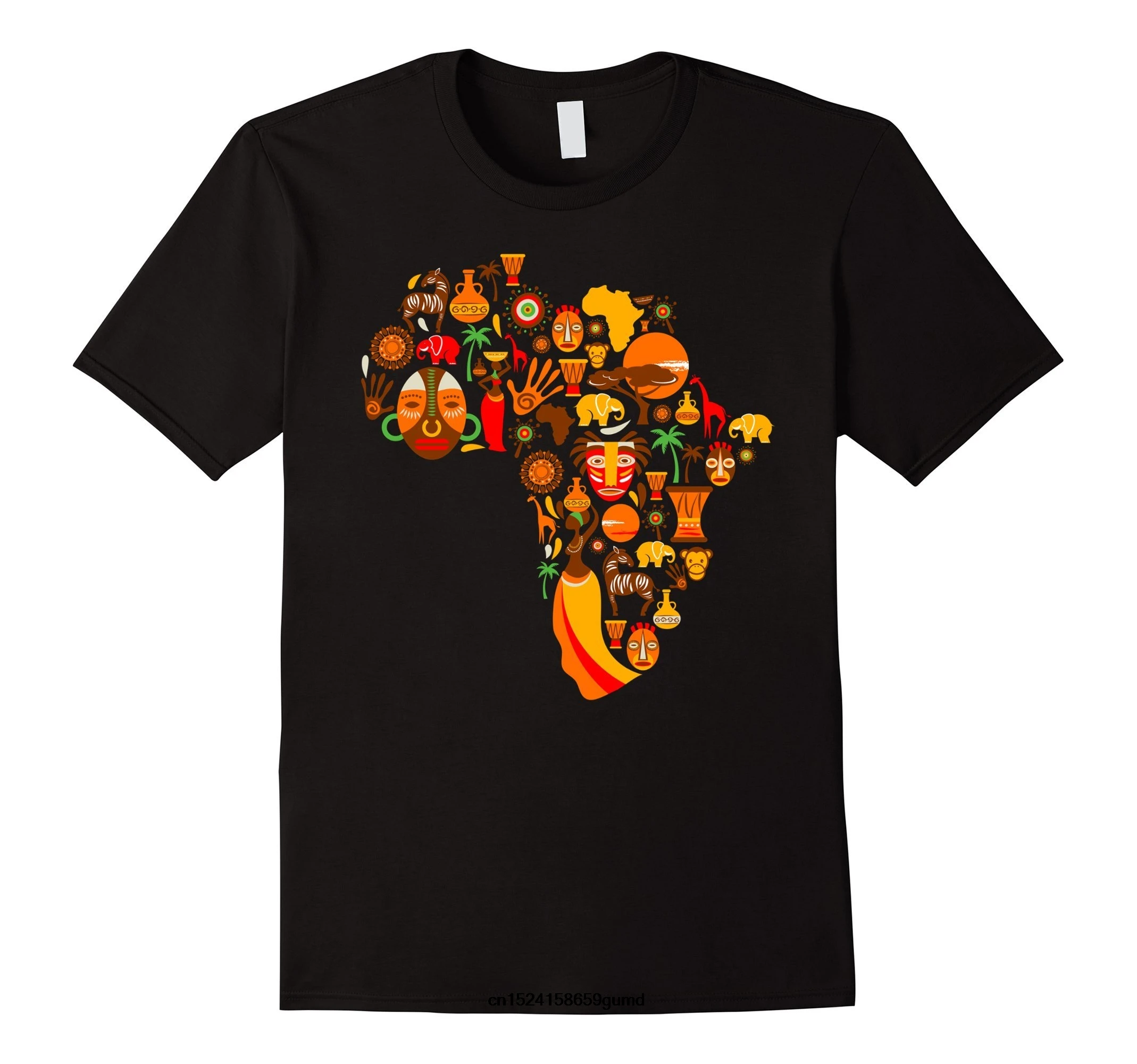 Funny Men t shirt Women novelty tshirt Africa Shirt Proud Of Africa ...
