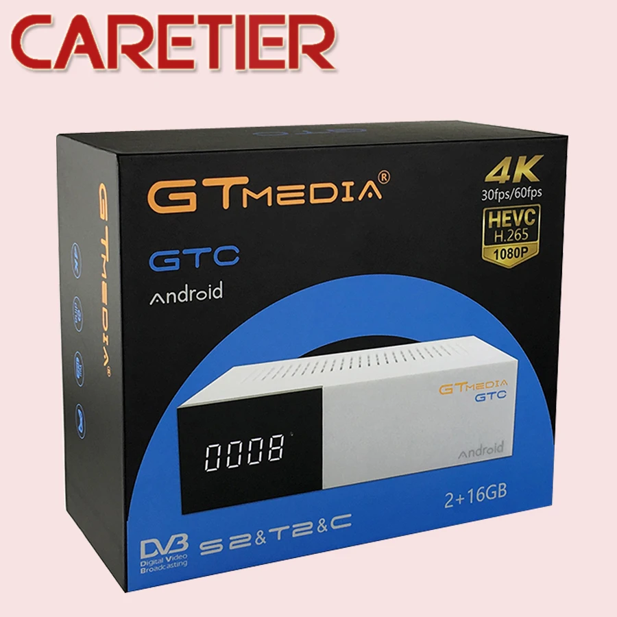 10PCS Freesat GTC Android 6.0 TV BOX DVB S2/T2/Cable/ISDBT Amlogic ...