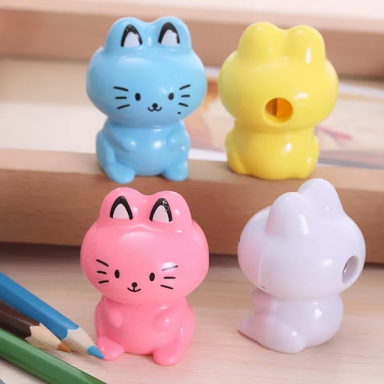 Kawaii Cat Plastic Pencil Sharpener For Kids - KawaiiMerch.com