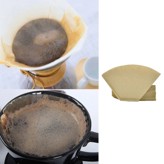 101 "V" Shape Coffee Cup Filter Paper Espresso Machine Mocha Pot ...
