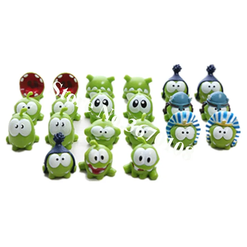Cute om nom frog Resin Toy Cut the ropes Action Figure Model cut the ...