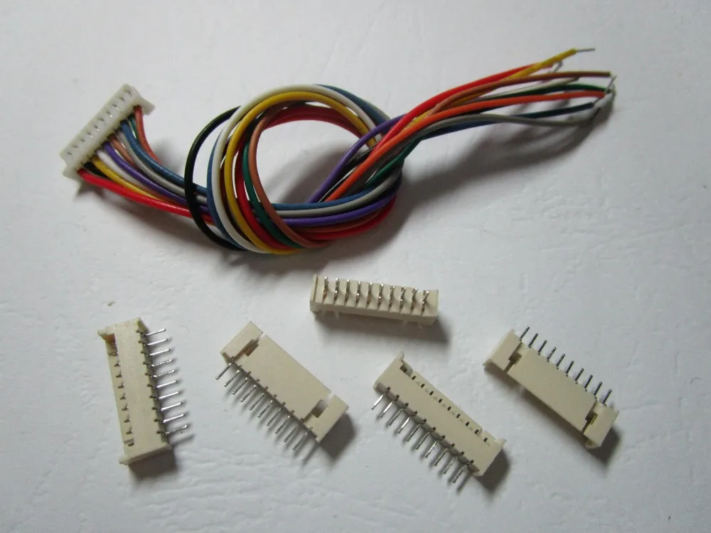 40 Set 1.25mm 10 Pin Male + Female Polarized Connector With 28awg 5 ...