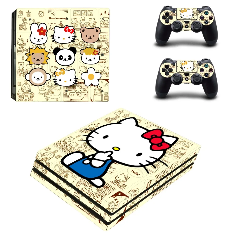 Hello Kitty PS4 Pro Skin Sticker Decor for PlayStation 4 Pro Console ...