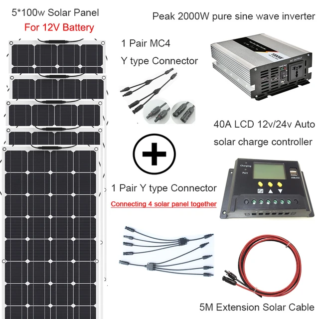 500 Watt Solar System Kit Diy