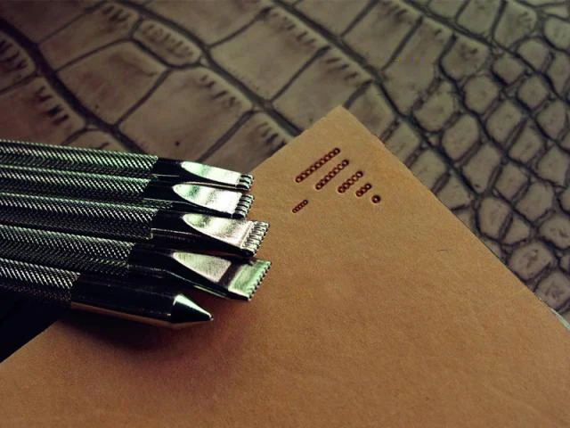 High-quality-leather-carving-tool-dot-line-pattern-DIY-leather-working ...