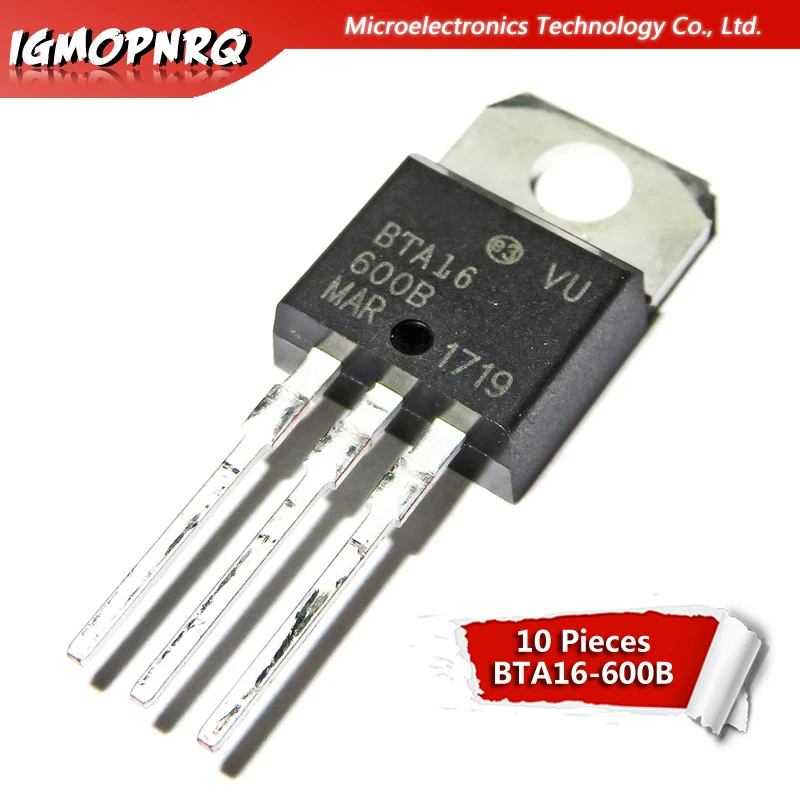 10pcs-BTA16-600B-BTA16-600-BTA16-Triacs-16-Amp-600-Volt-TO-220-nouveau ...