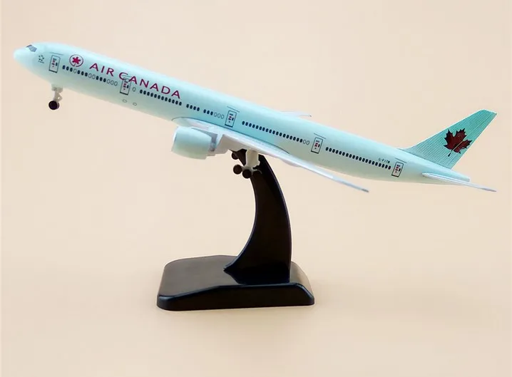 19cm Metal Plane Model Air Canada Airlines B777 300ER C FITW Airplane ...