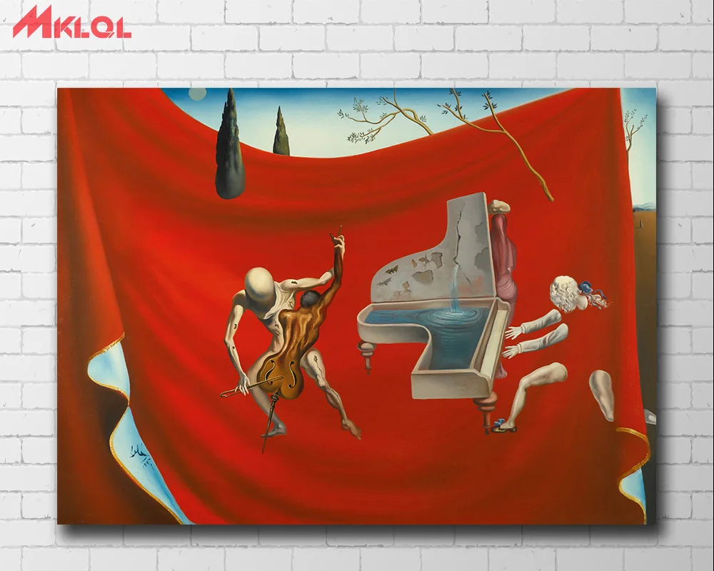 Music The Red Orchestra The Seven Arts by Salvador Dali Printed on ...