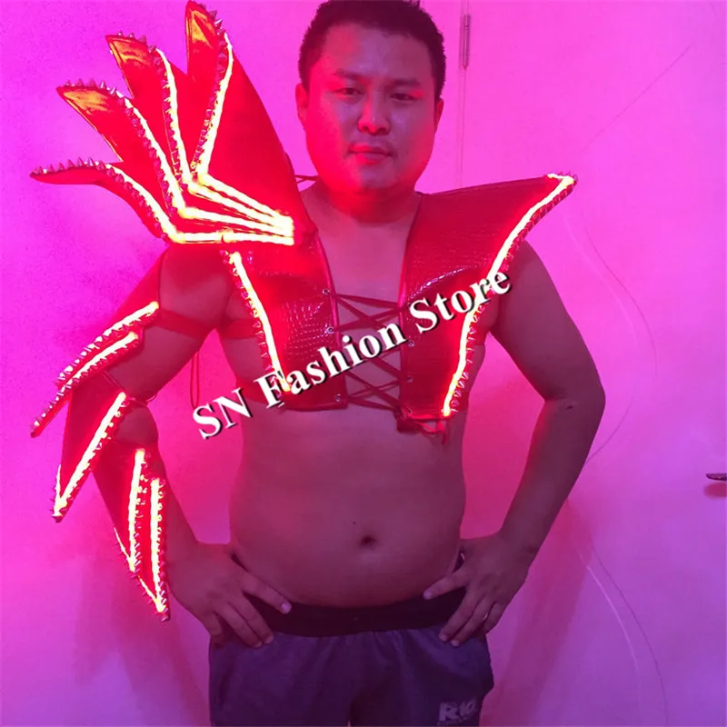 Md16 Ballroom Dance Led Costumes Luminous Nightclub Clothing Illuminate