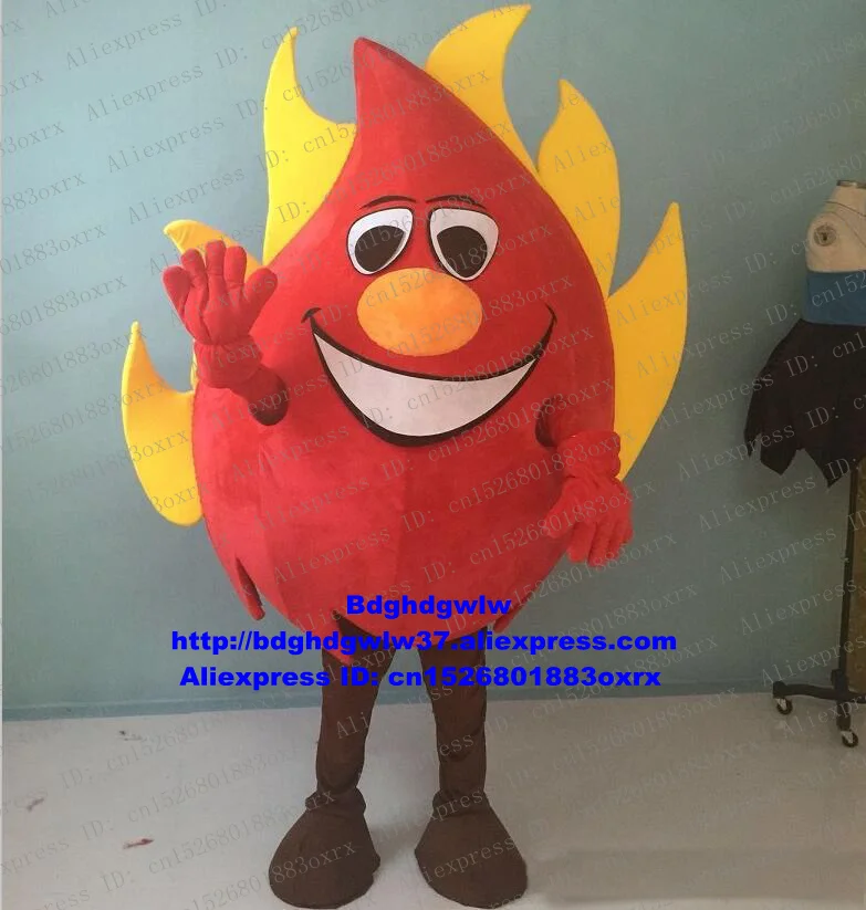 Flame Blaze Fire Torch Light Flambeau Firebrand Mascot Costume Adult ...