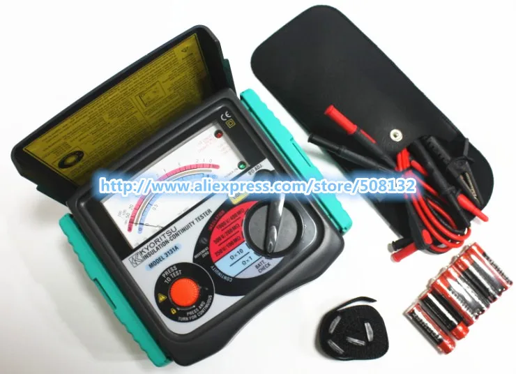 250/500/1000 Voltage Kyoritsu 3132A Analog Insulation and Continuity ...