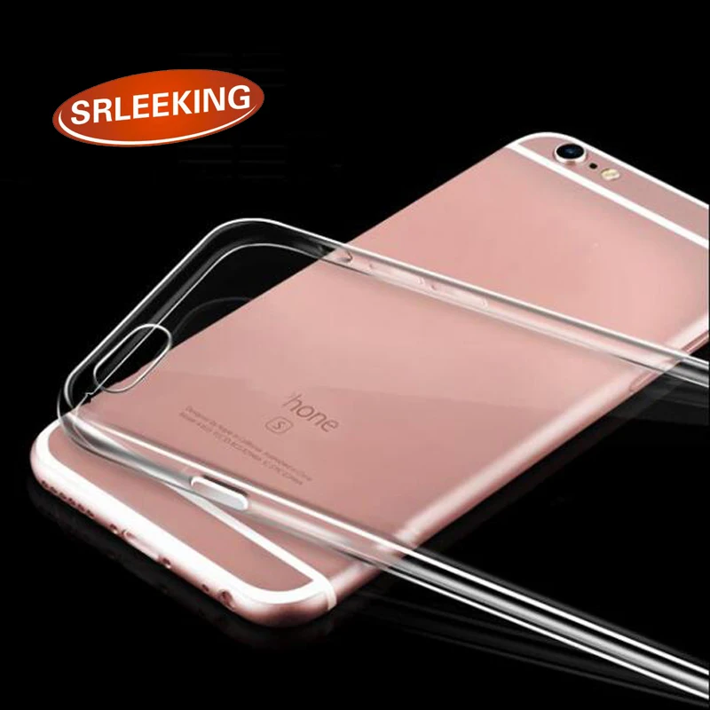 SRLEEKING Luxury Transparent Phone Case for iPhone 5 6 7 8Plus Anti ...