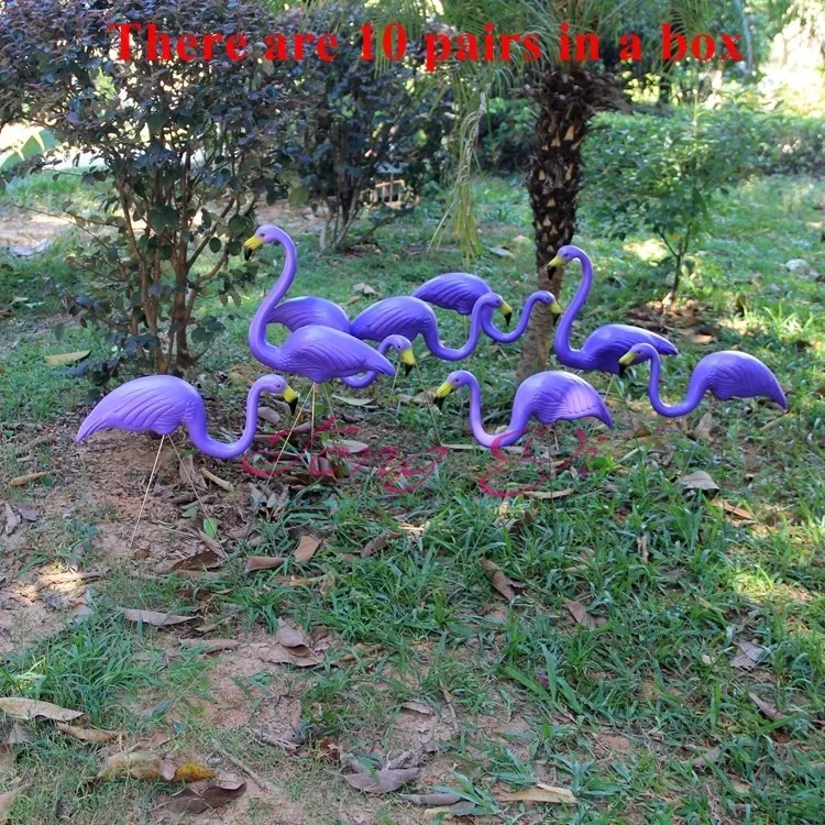 Purple Flamingos