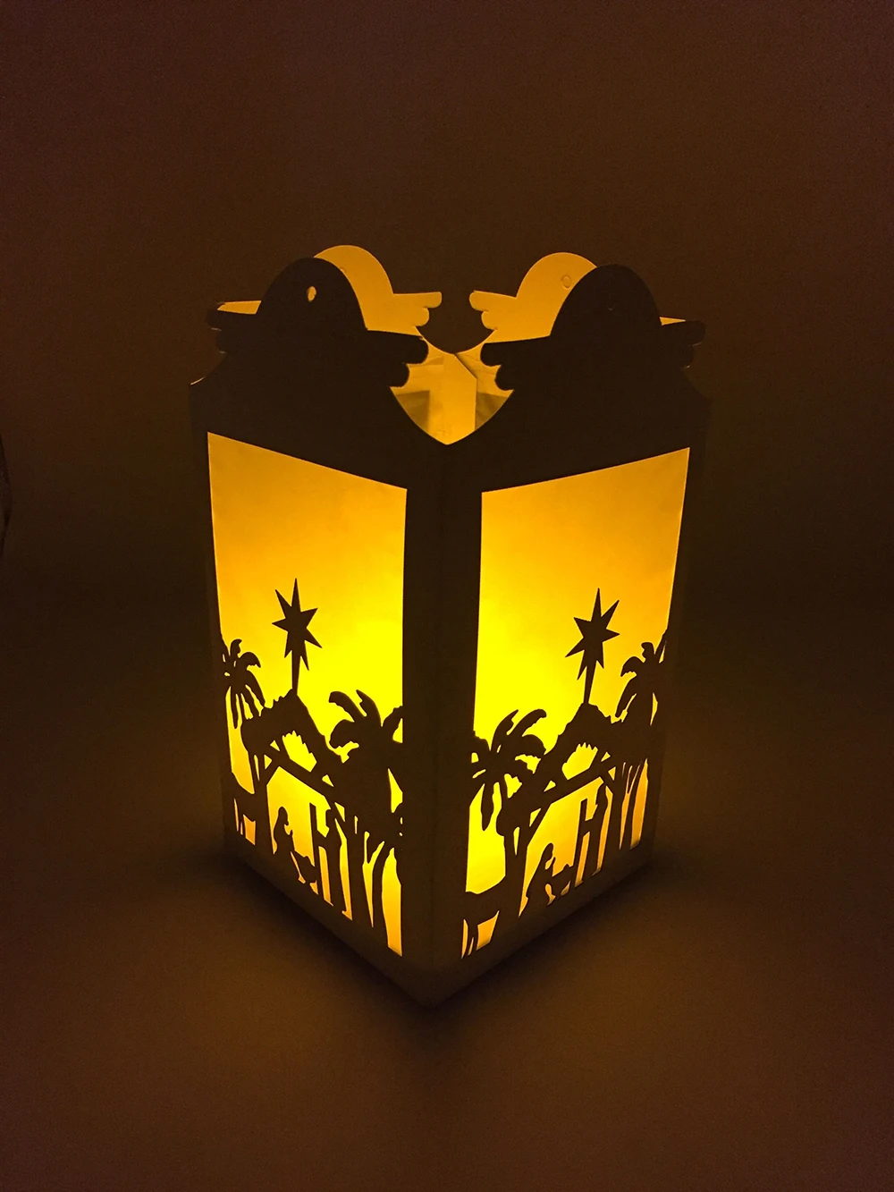 BOSHENG DIY Paper Light Christmas Light Christmas Silhouette Luminary ...