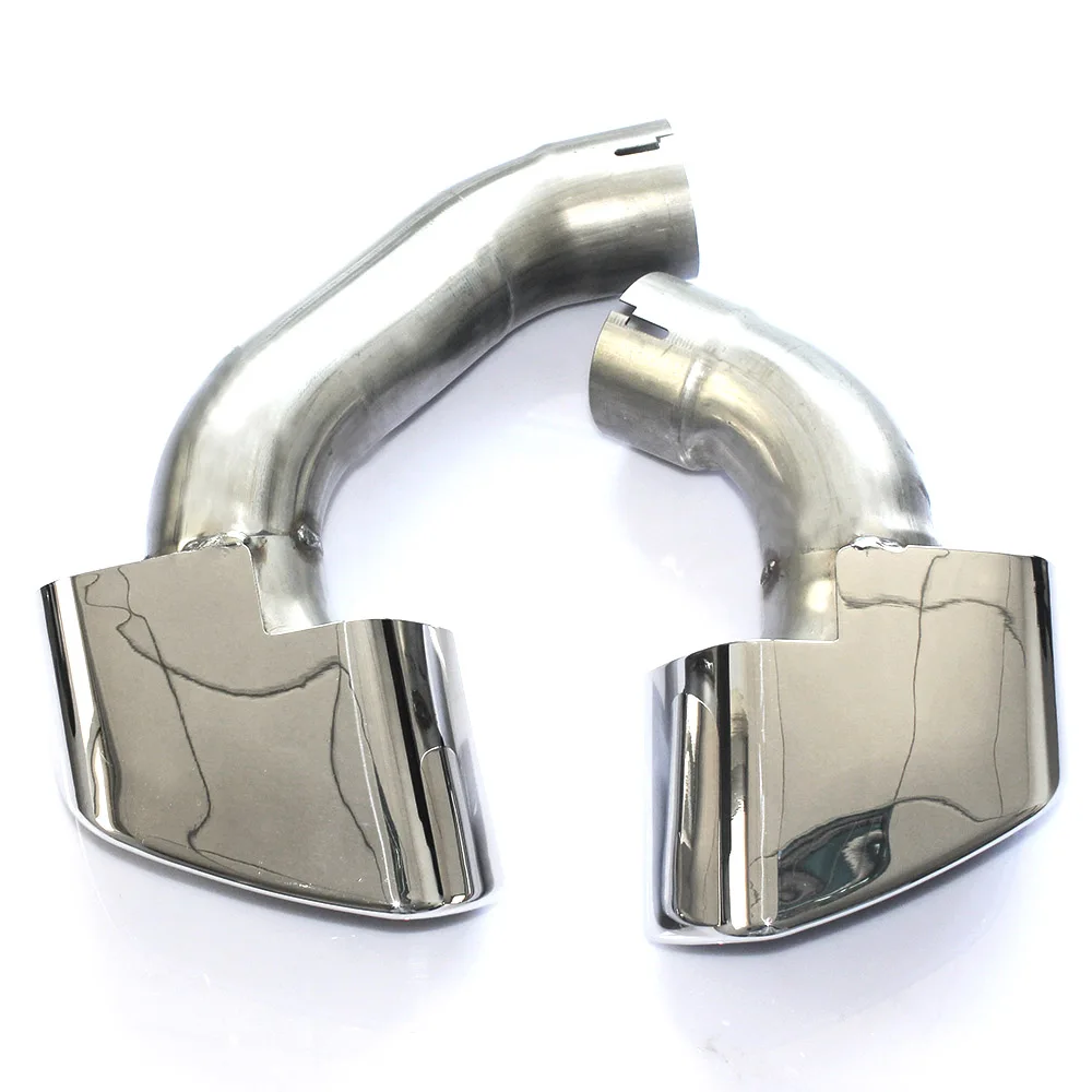 High quality 2pcs/set Modified Car Exhaust Tail Muffler Tip 304 ...