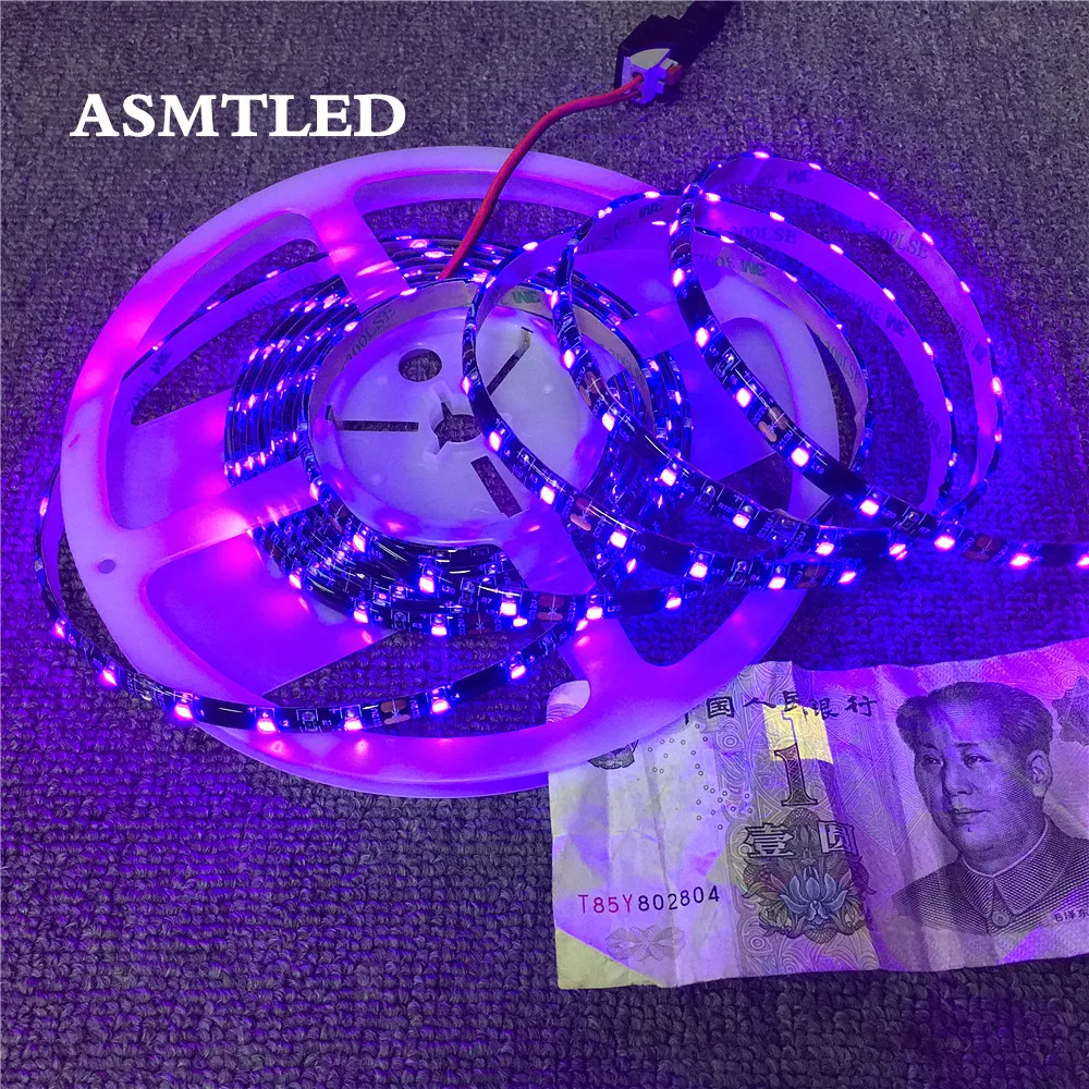 50cm 1m 2m 3m 4m 5m real Ultraviolet Flexible LED Strip DC12V 3528 UV ...