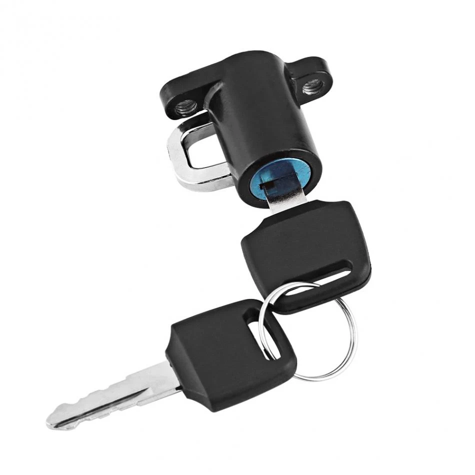 Motorcycle Helmet Lock Motorbike Bike Helmet Lock Hanging Hook With 2 ...