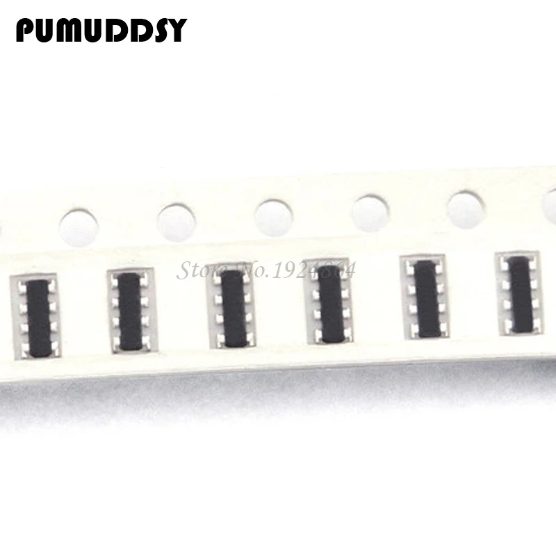 100pcs SMD exclusion 0603 8P4R 2*4P 4.7K 4K7 ohm Network Resistor array ...