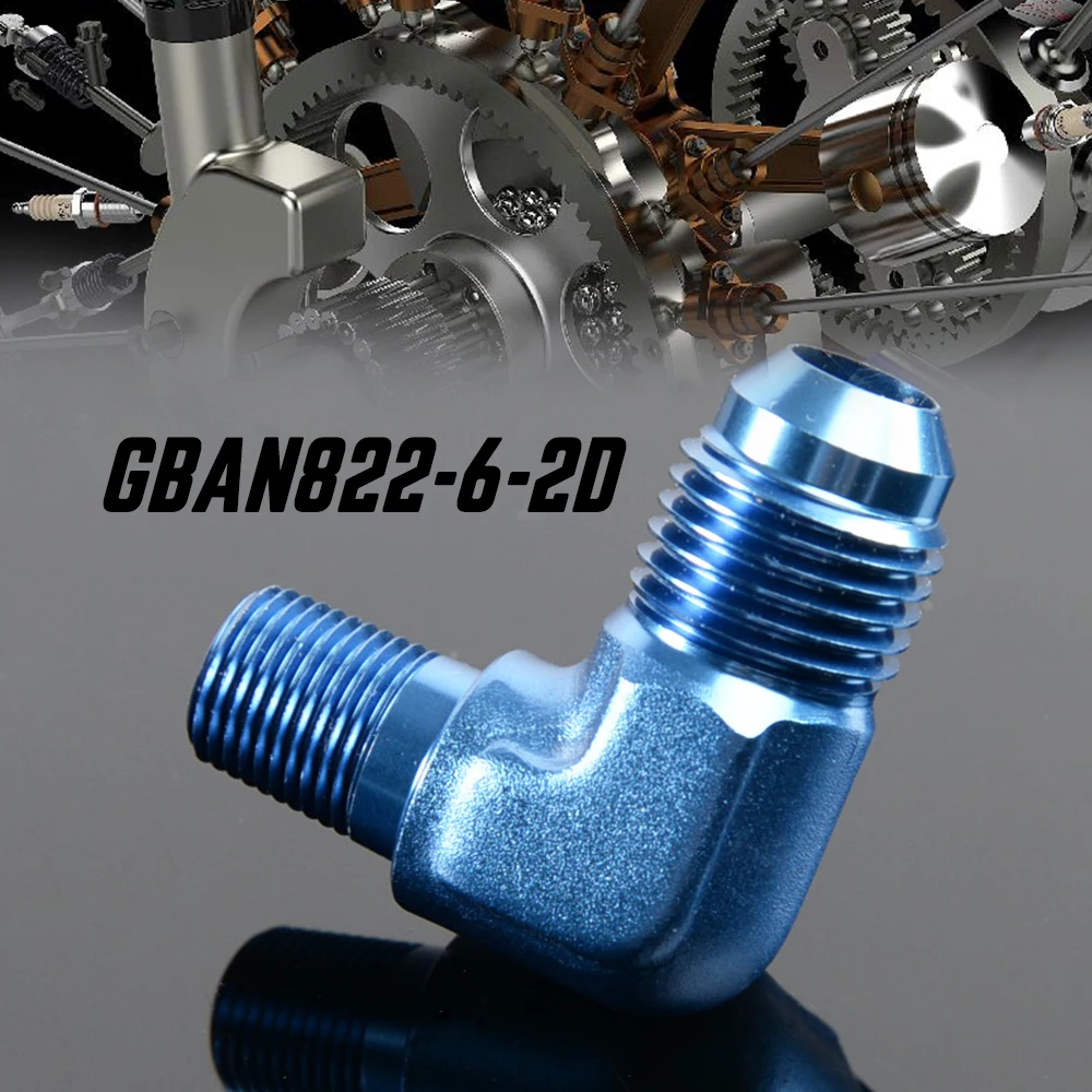 6 AN AN6 Male To 1 8 NPT 90 Degree Flare Adapter Fittings Union in 6-an-an6-male-to-1-8-npt-90-degree-flare-adapter-fittings-union-in