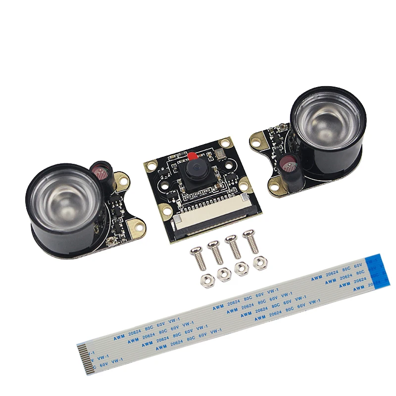 New Raspberry Pi Camera Module 5MP 1080P Night Vision Camera + 2 ...