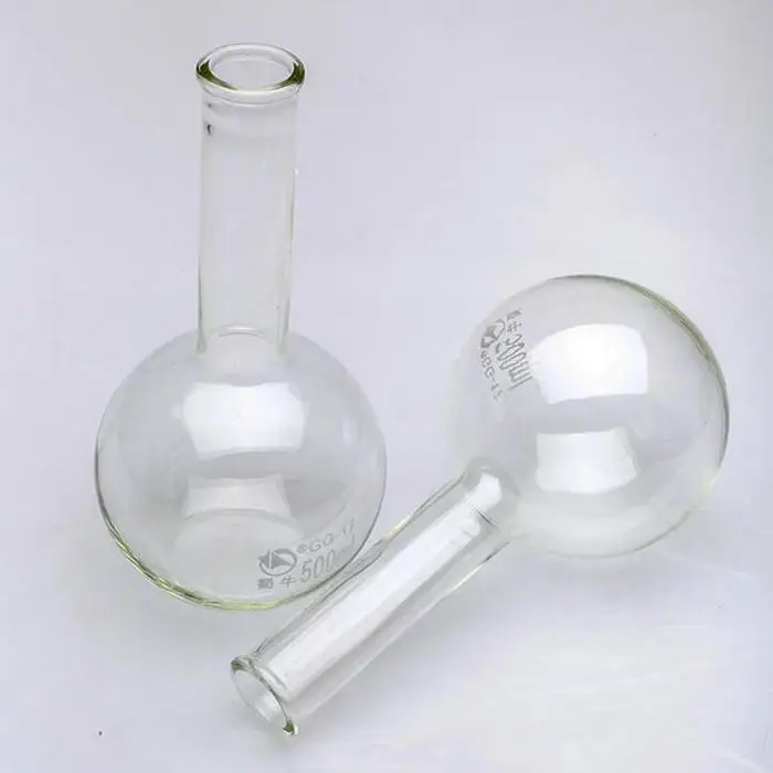 1PC 100ml 150ml 250ml 500ml 1000ml 2000ml Round Bottom Long Neck Glass ...