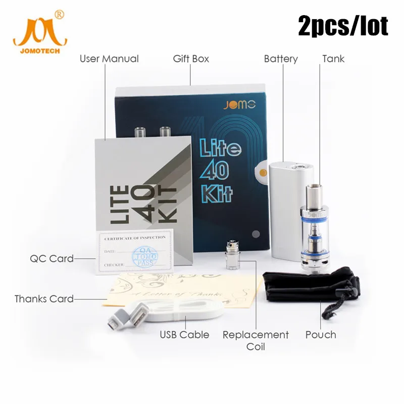 E Cigarette Jomo Lite 40 Vape Mod 40W/2200mAh Vaporizer Pen 3.5ml Mod ...