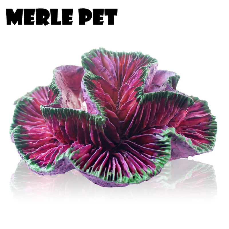 MERLE PET Artificial Coral Ornaments Aquarium Decoration Water Plants ...
