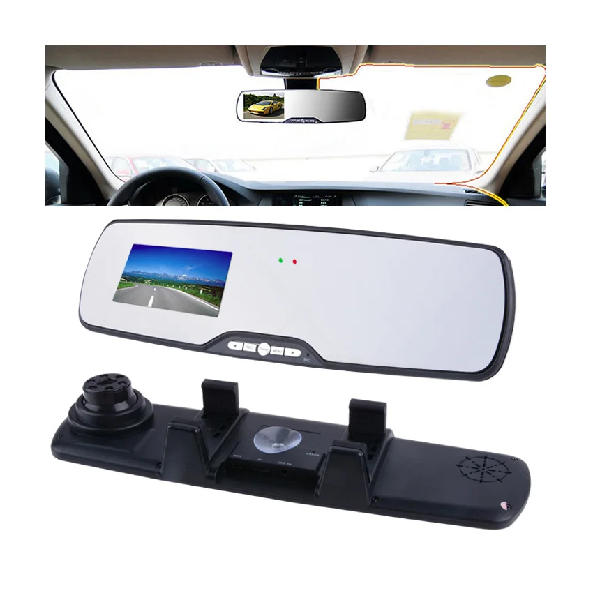 1080P Car View Mirror DVR Full HD Super View Mirror DVR G Sensor Car ...