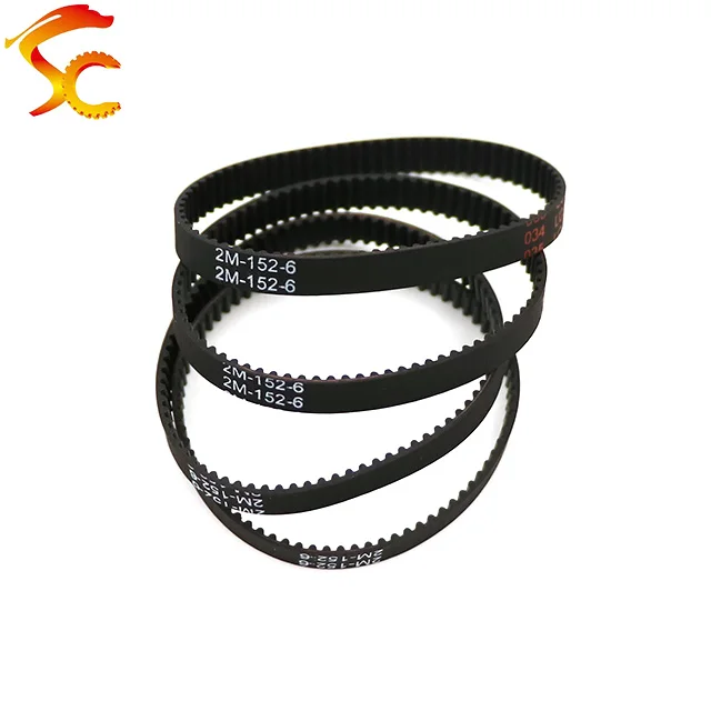 152mm Closed Loop Timing Belt For 3D Printer 2-Pack 152mm GT2 Closed ...