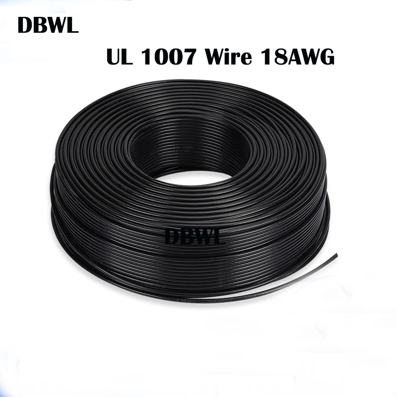 UL 1007 Wire 18AWG 2.1mm PVC Wire Electronic Cable UL Certification Insulated LED Cable For DIY ...