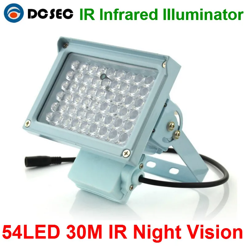 30m 54 LED 12V 8W Night Vision IR Infrared Illuminator Light lamp LED ...