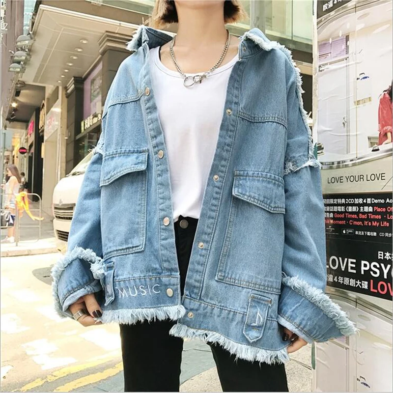 Women Basic Coat Denim Jacket Women Winter Denim Jacket For Women Jeans ...
