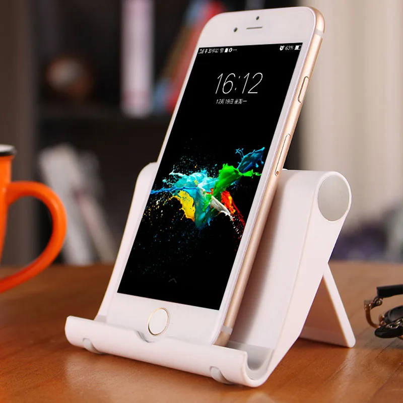 Universal White Mobile Phone Stand Foldable Desk Phone Holder For MeiZu ...